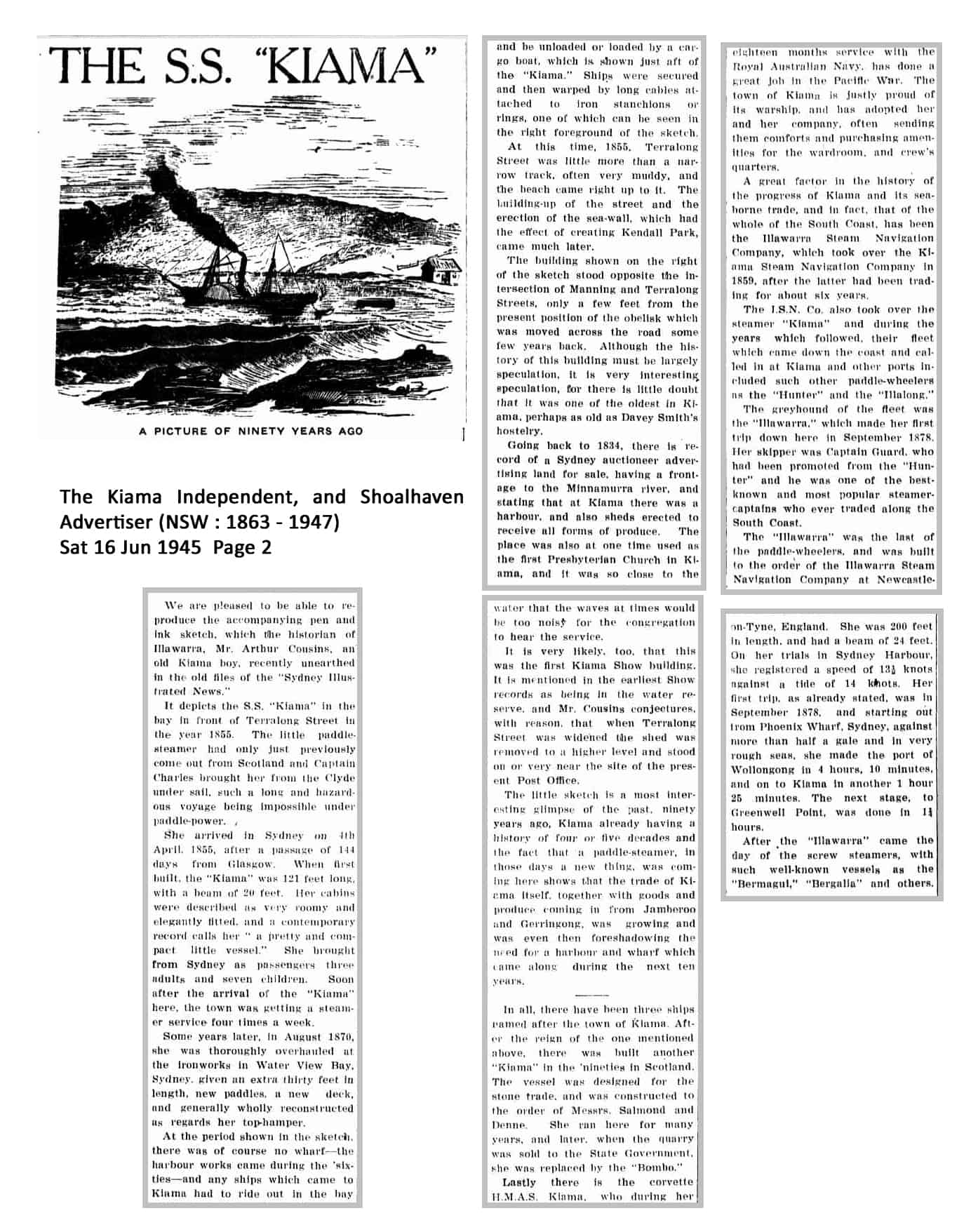 Story of the S.S. KIAMA - Anne Logan